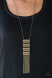 Paparazzi Watch Your Step Brass Long Necklace – Bling Me Baby
