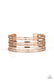 Paparazzi Stack Shack Rose Gold Cuff Bracelet - P9BA-GDRS-063XX – Bling ...